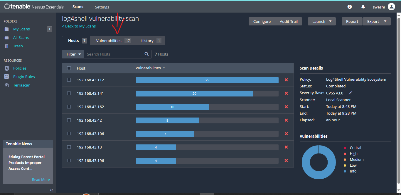 Sweshi's Cyber Security Tutorials | nessus tenable essentials tutorial