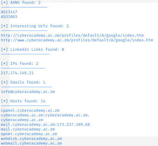 Sweshi's Cyber Security Tutorials | theHarvester tutorial and usage example